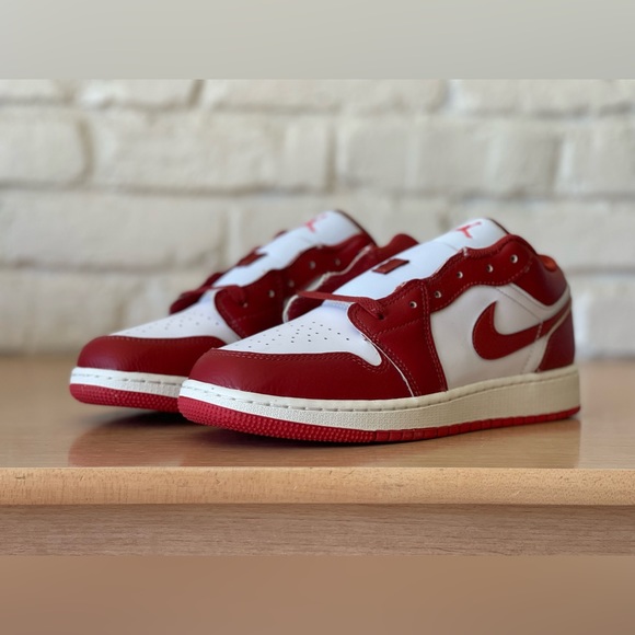 Nike | Shoes | Nike Air Jordan Low Retro Se Whitelobstersaildune Red Gs ...